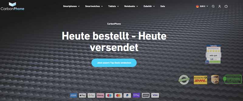 Carbonphone.de – Ein Erfahrungsbericht für den Online-Shop der Firstcom ...